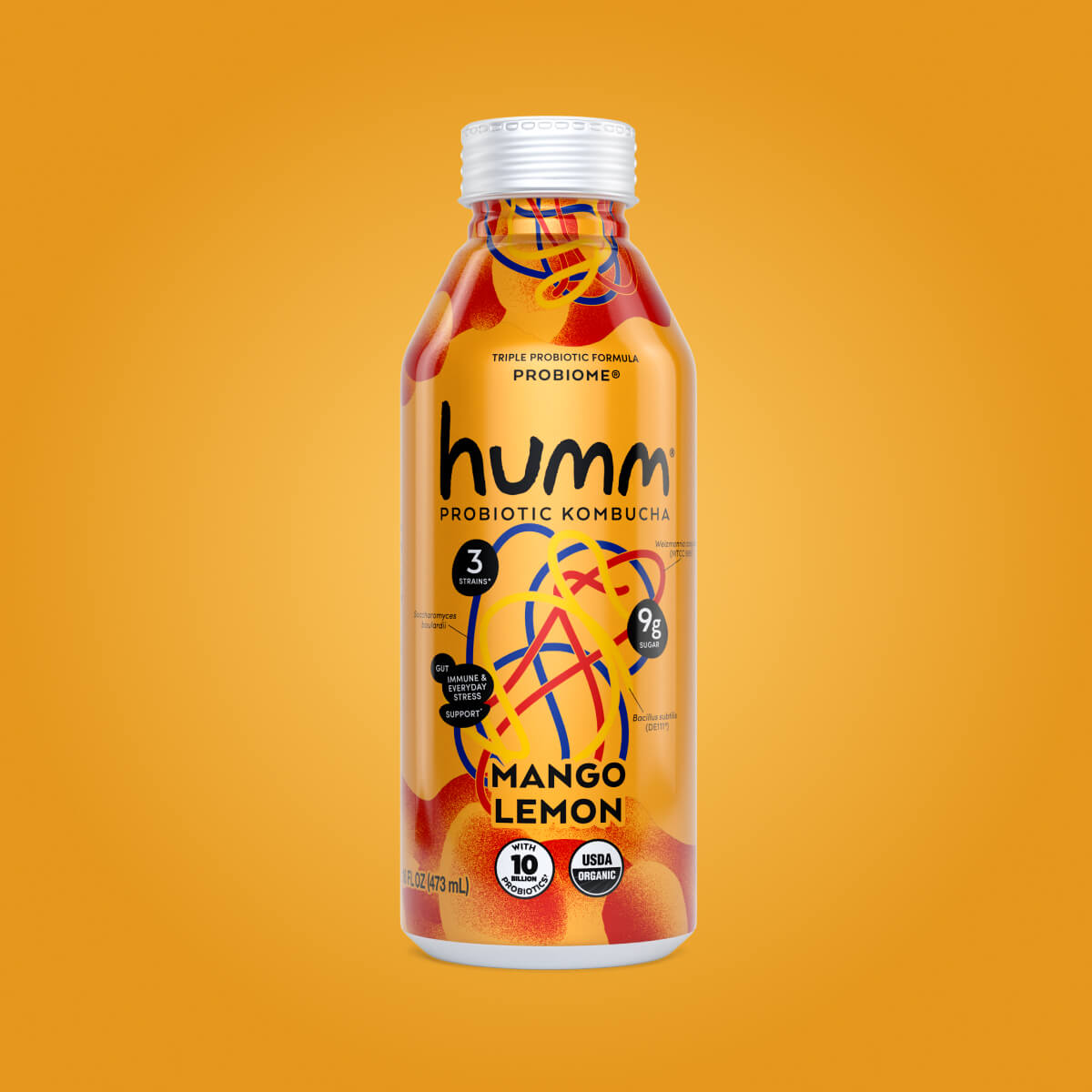 Probiome Mango Lemon Kombucha – Humm Kombucha